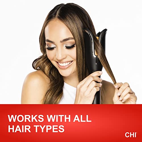 CHI Spin N Curl in Onyx Black. Ideal for Shoulder-Length Hair between 6-16” inches.