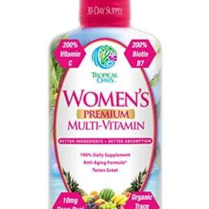 Premium Liquid Multivitamin for Women | Sugar Free Women’s Multivitamin | 100+ Vitamins, Minerals & Herbs Promote Anti-Aging, Heart, Brain & Bone Health |98% Absorption Rate | Non-GMO | 32 Serv