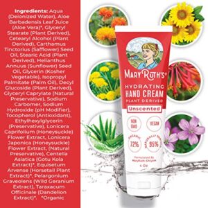 Vitamin Hand & Body Cream by MaryRuth’s | Ultra Hydrating, Soft Feel & Texture | 72% Organic & Plant-Based Ingredients for Damaged, Dry, Sensitive or Normal Skin | Unscented & Non-Toxic, 4oz.