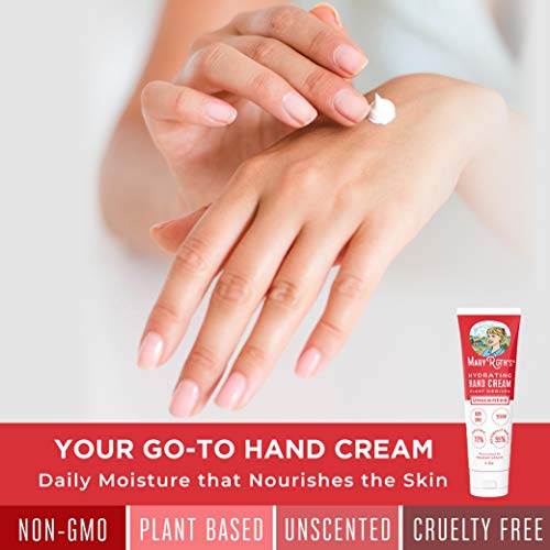 Vitamin Hand & Body Cream by MaryRuth’s | Ultra Hydrating, Soft Feel & Texture | 72% Organic & Plant-Based Ingredients for Damaged, Dry, Sensitive or Normal Skin | Unscented & Non-Toxic, 4oz.