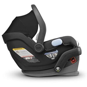 UPPAbaby Cruz V2 Stroller - Gregory (Blue Marl/Silver/Saddle Leather) + Mesa Infant Car Seat - Jake (Black)