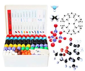 linktor chemistry molecular model kit (444 pieces), student or teacher set for organic and inorganic chemistry learning, motivate enthusiasm for learning and raising space imagination, a fullerene set