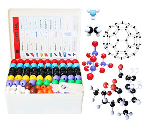 LINKTOR Chemistry Molecular Model Kit (444 Pieces), Student or Teacher Set for Organic and Inorganic Chemistry Learning, Motivate Enthusiasm for Learning and Raising Space Imagination, A Fullerene Set