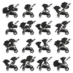 Baby Jogger City Select Double Stroller | Baby Stroller with 16 Ways to Ride, Included Second Seat | Quick Fold Stroller, Jet