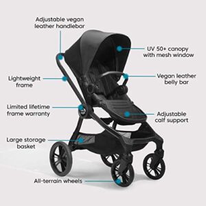 Baby Jogger® City Sights® Stroller - Convertible Stroller with Compact Fold, Rich Black