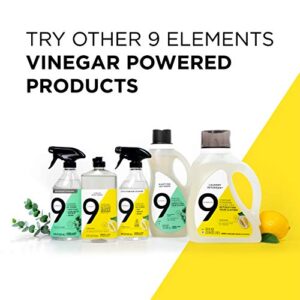 9 Elements Natural Laundry Detergent Liquid Soap, Lemon Scent, Vinegar Powered, 46 Fl Oz, 2 Count