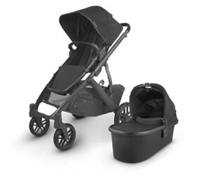 uppababy vista v2 stroller – jake (charcoal/carbon/black leather)