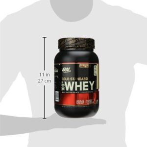 Optimum Nutrition Gold Standard 100% Whey Protein Powder, Vanilla Ice Cream, 2 Pound (Packaging May Vary)