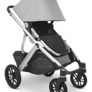 Vista V2 Stroller - Stella (Grey Brushed Melange/Silver/Chestnut Leather)