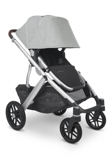 Vista V2 Stroller - Stella (Grey Brushed Melange/Silver/Chestnut Leather)