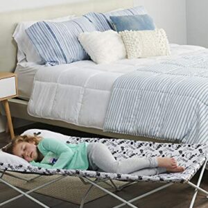 Regalo My Cot Pal Extra Long Portable Toddler Bed - Eye Lashes, White, Small Single