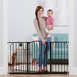 Regalo 58-Inch Home Accents Super Wide Walk Through Baby Gate, Includes 4-Inch, 8-Inch and 12-Inch Extension, 4 Pack of Pressure Mounts and 4 Pack of Wall Cups and Mounting Kit