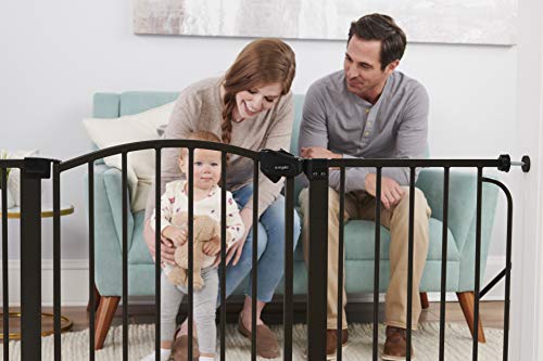 Regalo 58-Inch Home Accents Super Wide Walk Through Baby Gate, Includes 4-Inch, 8-Inch and 12-Inch Extension, 4 Pack of Pressure Mounts and 4 Pack of Wall Cups and Mounting Kit