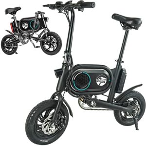 keystone peak new 2023 release amsterdam folding electric bicycle – 12” ebike for adults and teenagers – electric bike with 350w motor 36v lithium – ion battery – throttle & pedal assist modes