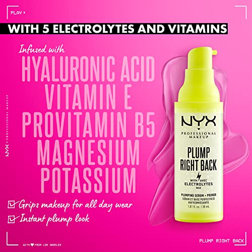 NYX PROFESSIONAL MAKEUP Plump Right Back Plumping Serum & Primer, With Hyaluronic Acid