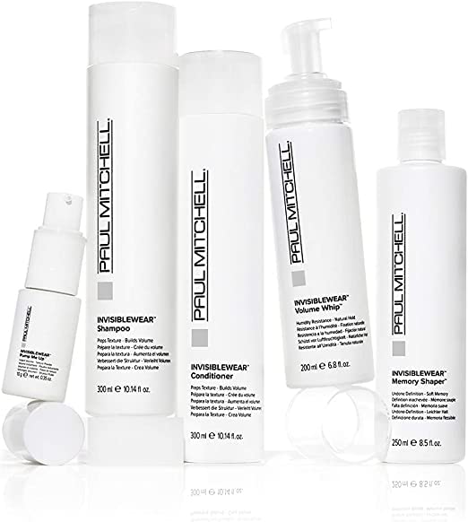 Paul Mitchell Invisiblewear Shampoo, Preps Texture + Builds Volume, For Fine Hair , 33.8 Fl Oz (Pack of 1)