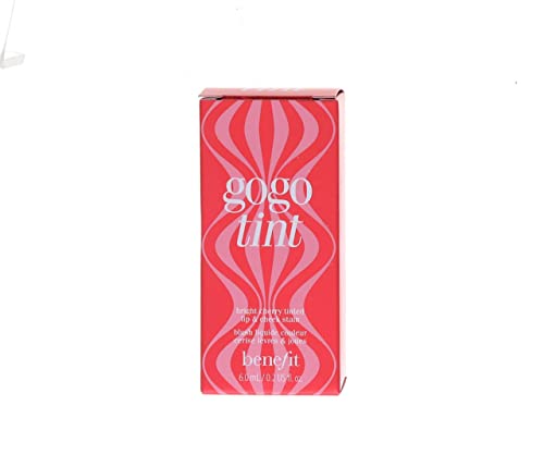 Benefit Gogo Tint Bright Cherry Tinted Lip & Cheek Stain, 0.2 Fl Oz