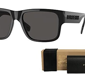 BURBERRY Knight BE4358 400187 57MM Blue/Dark Grey Square Sunglasses for Men + BUNDLE With Designer iWear Complimentary Eyewear Kit