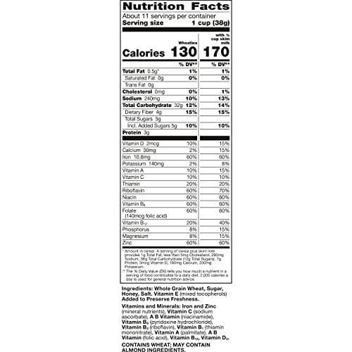 Wheaties 100% Whole Wheat Flakes Breakfast Cereal, Breakfast of Champions, 15.6 oz