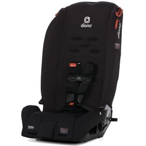 diono radian 3r, 3-in-1 convertible car seat, rear facing & forward facing, 10 years 1 car seat, slim fit 3 across, jet black