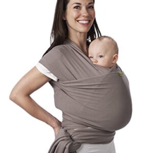 Boba Wrap Baby Carrier - Original Stretchy Infant Sling, Perfect for Newborn Babies and Children up to 35 lbs (Grey)