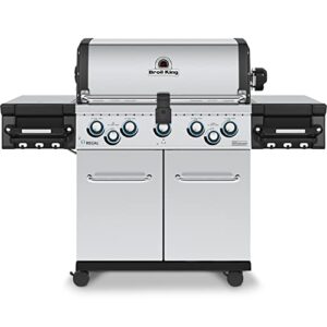 broil king regal s 590 pro natural gas grill – premium 5-burner stainless steel bbq