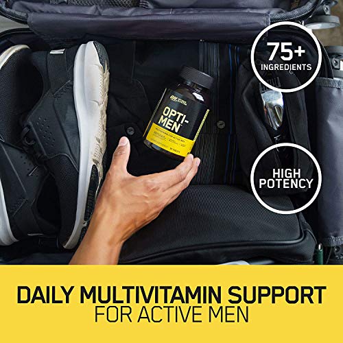 Optimum Nutrition Opti-Men, Mens Daily Multivitamin Supplement (150 Count) with ZMA Muscle Recovery and Endurance Supplement for Men and Women, Zinc and Magnesium Supplement (180 Count) - Bundle Pack