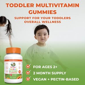 Toddler Multivitamin Gummies & USDA Organic Vitamin C Liquid Drops for Toddler Bundle by MaryRuth's | Vitamin C, D3, Zinc | Immune Support & Overall Health | Vegan | Non-GMO | Gluten Free