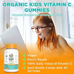 USDA Organic Vitamin C Gummies for Kids & Vegan Omega 3 Gummies for Kids Bundle by MaryRuth's | Immune Function & Overall Health | Omega 3 with Vitamin C, Vitamin E, Flaxseed Oil | Brain Health