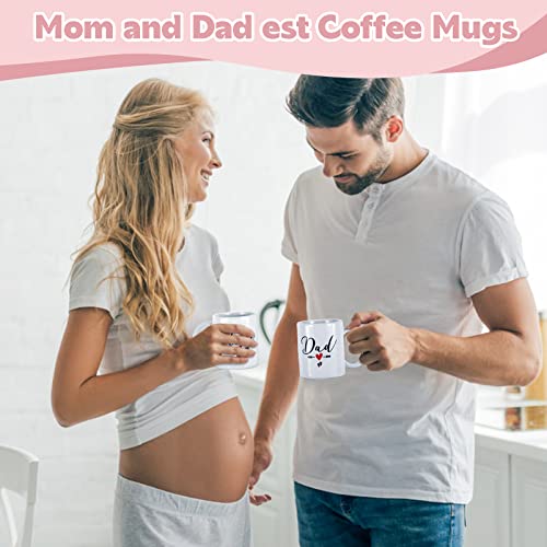 LIAVOEIZ Gift for New Parents-New Mom Gifts for Women- Announcements Pregnancy Gifts for First Time Moms, Gender Reveal Gifts for New Parents Mom and Dad Mugs