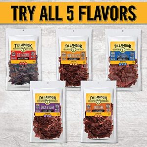 Tillamook Country Smoker Real Hardwood Smoked Beef Jerky, Sea Salt & Cracked Pepper, 10 Ounce