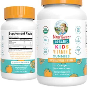 USDA Organic Vitamin C Gummies for Kids & Kids Magnesium Citrate Gummies Bundle by MaryRuth's | Immune Support & Overall Health | Magnesium Supplement | Stress Relief, Bone, Nerve, Gut Health