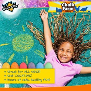 Regal Games Sidewalk Glitter Egg Chalk, 6 Count Chalk, Non-Toxic, Washable, Art Set