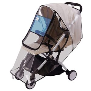 bemece stroller rain cover , universal stroller accessory, baby travel weather shield, windproof waterproof, protect from dust snow