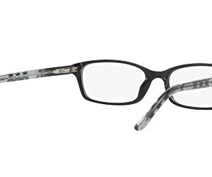 BURBERRY BE 2073 3164 Black Plastic Rectangle Eyeglasses 53mm