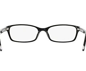 BURBERRY BE 2073 3164 Black Plastic Rectangle Eyeglasses 53mm