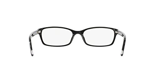 BURBERRY BE 2073 3164 Black Plastic Rectangle Eyeglasses 53mm