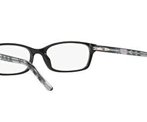 BURBERRY BE 2073 3164 Black Plastic Rectangle Eyeglasses 53mm