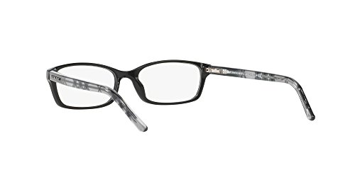 BURBERRY BE 2073 3164 Black Plastic Rectangle Eyeglasses 53mm