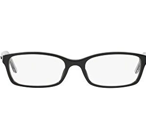 BURBERRY BE 2073 3164 Black Plastic Rectangle Eyeglasses 53mm