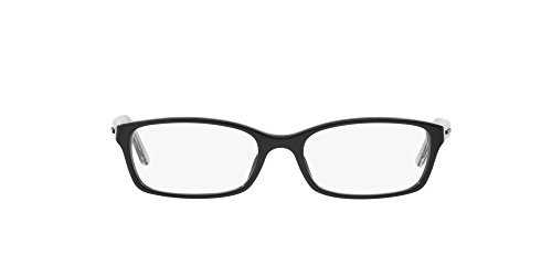 BURBERRY BE 2073 3164 Black Plastic Rectangle Eyeglasses 53mm