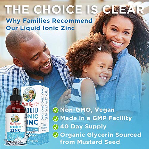 Immunity Gummies & Liquid Zinc Bundle by MaryRuth's | 5-in-1 Sugar Free Immunity Gummies, 90ct | Ionic Zinc Sulfate Drops + Organic Glycerin, 4oz | Formulated for Adults & Kids | Vegan, Non-GMO