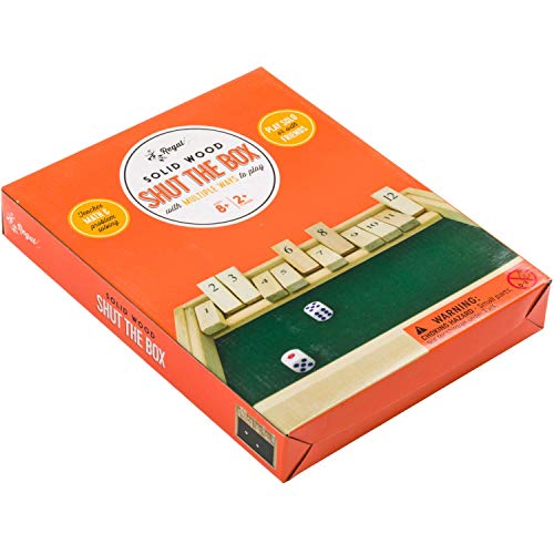 Regal Games Shut The Box 12 Spot Game Set