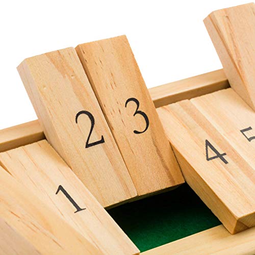 Regal Games Shut The Box 12 Spot Game Set