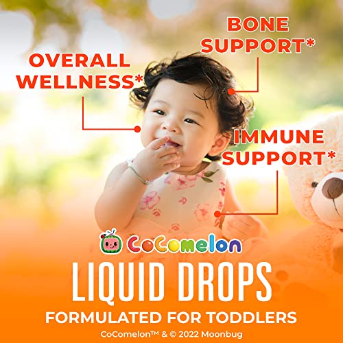 USDA Organic Cocomelon Vitamin D3 K2 Liquid Drops for Toddlers & Toddler Liquid Zinc Bundle by MaryRuth's | Calcium Absorption | Strong Bones | Zinc Sulfate for Immune Support | Vegan