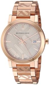 burberry rose gold-tone dial stainless steel quartz ladies watch bu9039