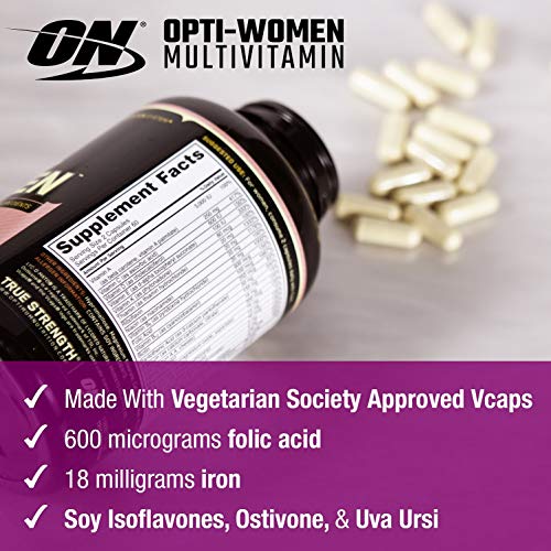 Optimum Nutrition Omega 3 Fish Oil, 300MG, Brain Support Supplement (200 softgels) with Opti-Women, Womens Daily Multivitamin Supplement (120 count) - Bundle Pack