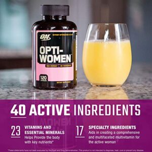 Optimum Nutrition Omega 3 Fish Oil, 300MG, Brain Support Supplement (200 softgels) with Opti-Women, Womens Daily Multivitamin Supplement (120 count) - Bundle Pack