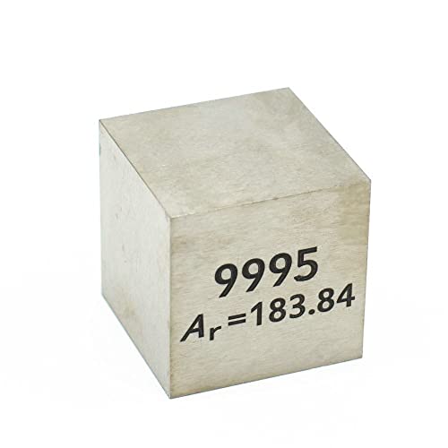 DFUF Element Cube Tungsten Cube W High Purity 3N5 99.95% Laser Marked Research Development Element Simple Substance High Temperature 1 Inch