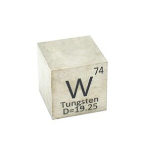 DFUF Element Cube Tungsten Cube W High Purity 3N5 99.95% Laser Marked Research Development Element Simple Substance High Temperature 1 Inch